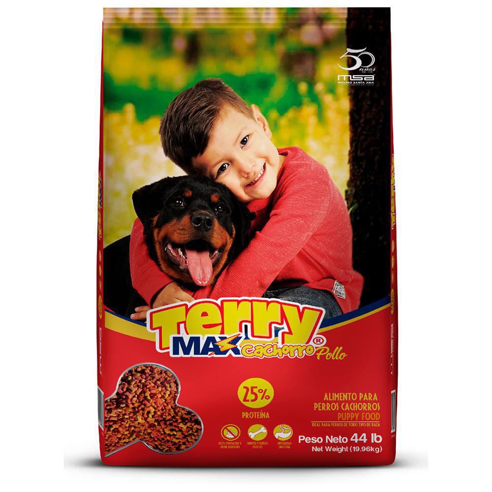 Concentrado Terry Cachorro Para Todas Las Razas De 44 Lb - Terry ...