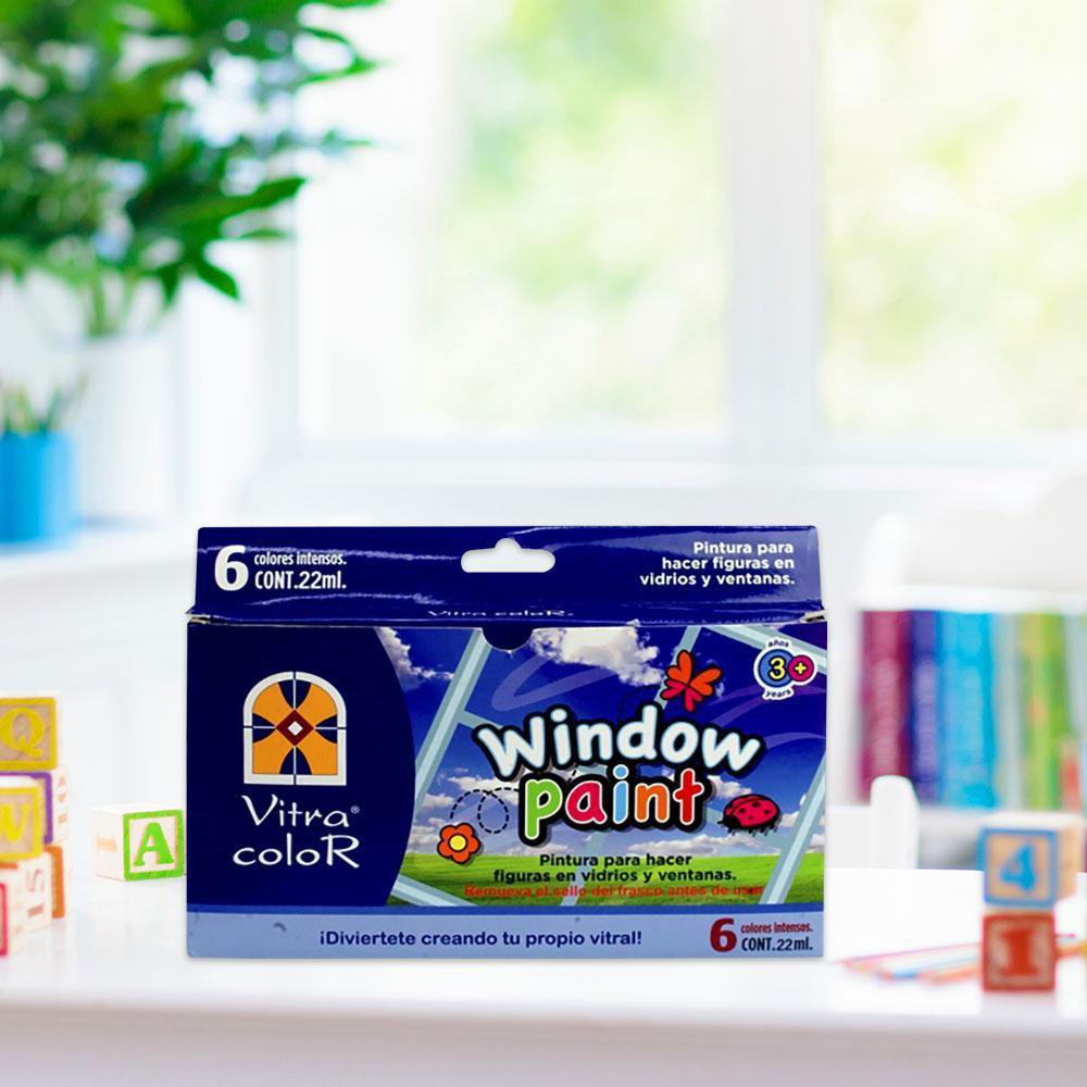 Pintura para Vidrio Vitra Color 6 Colores 22 Ml - Empresas Cemaco