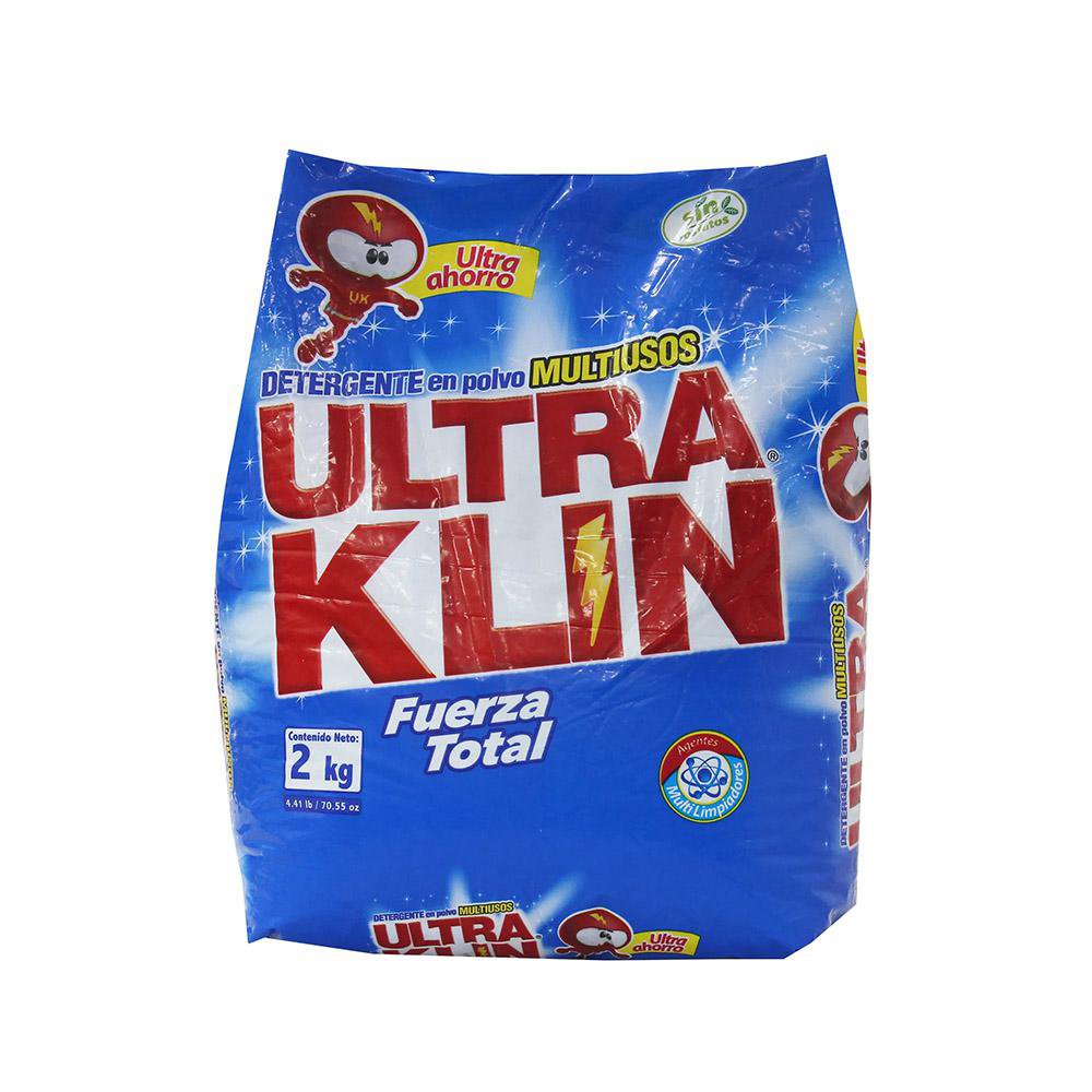 Detergente en Polvo Ultraklin 2Kg - Empresas Cemaco