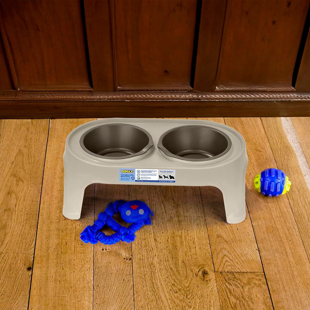 Plato Alto para Perro Pequeño - Taupe - Empresas Cemaco