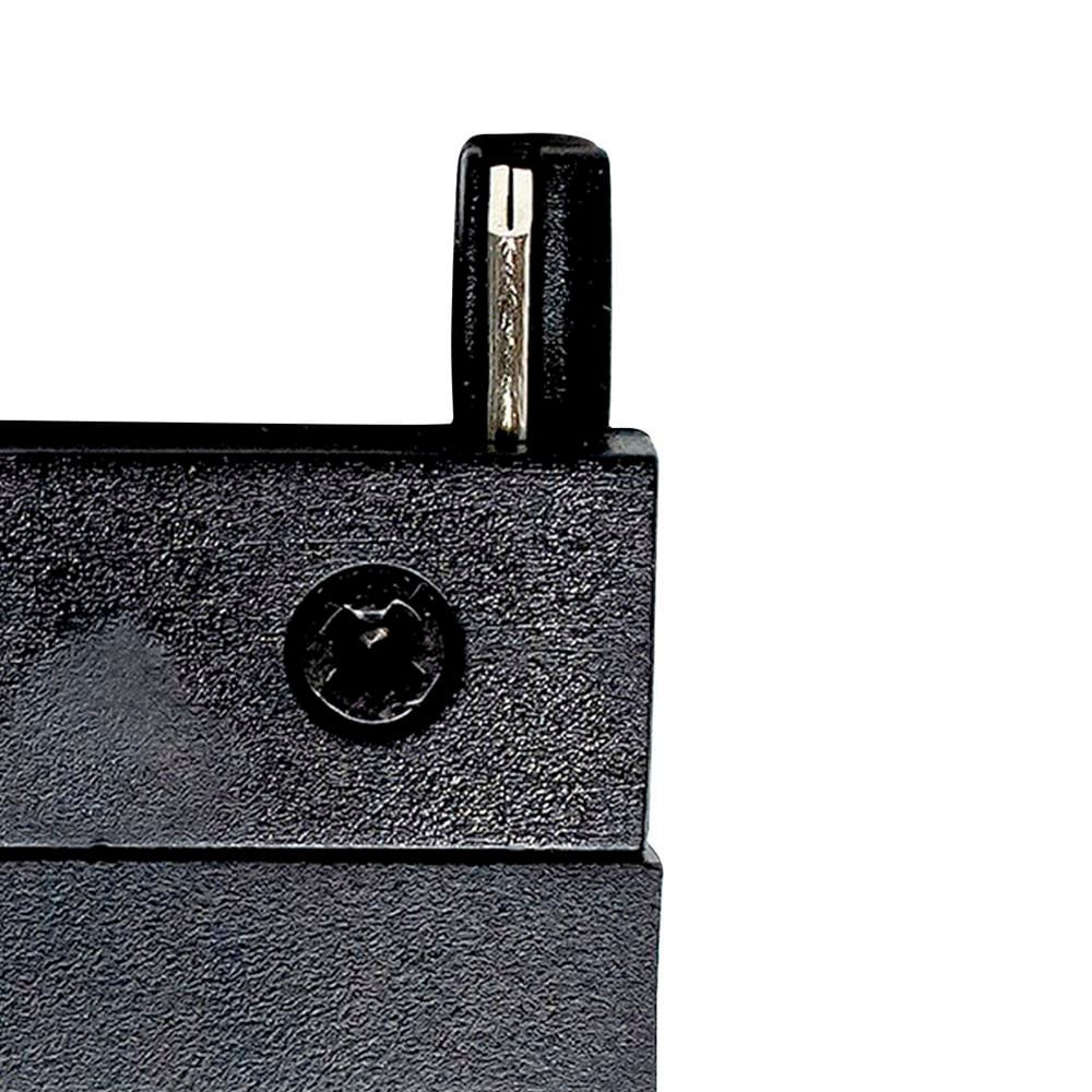 Conector a 90 Grados Vertical Negro - Empresas Cemaco