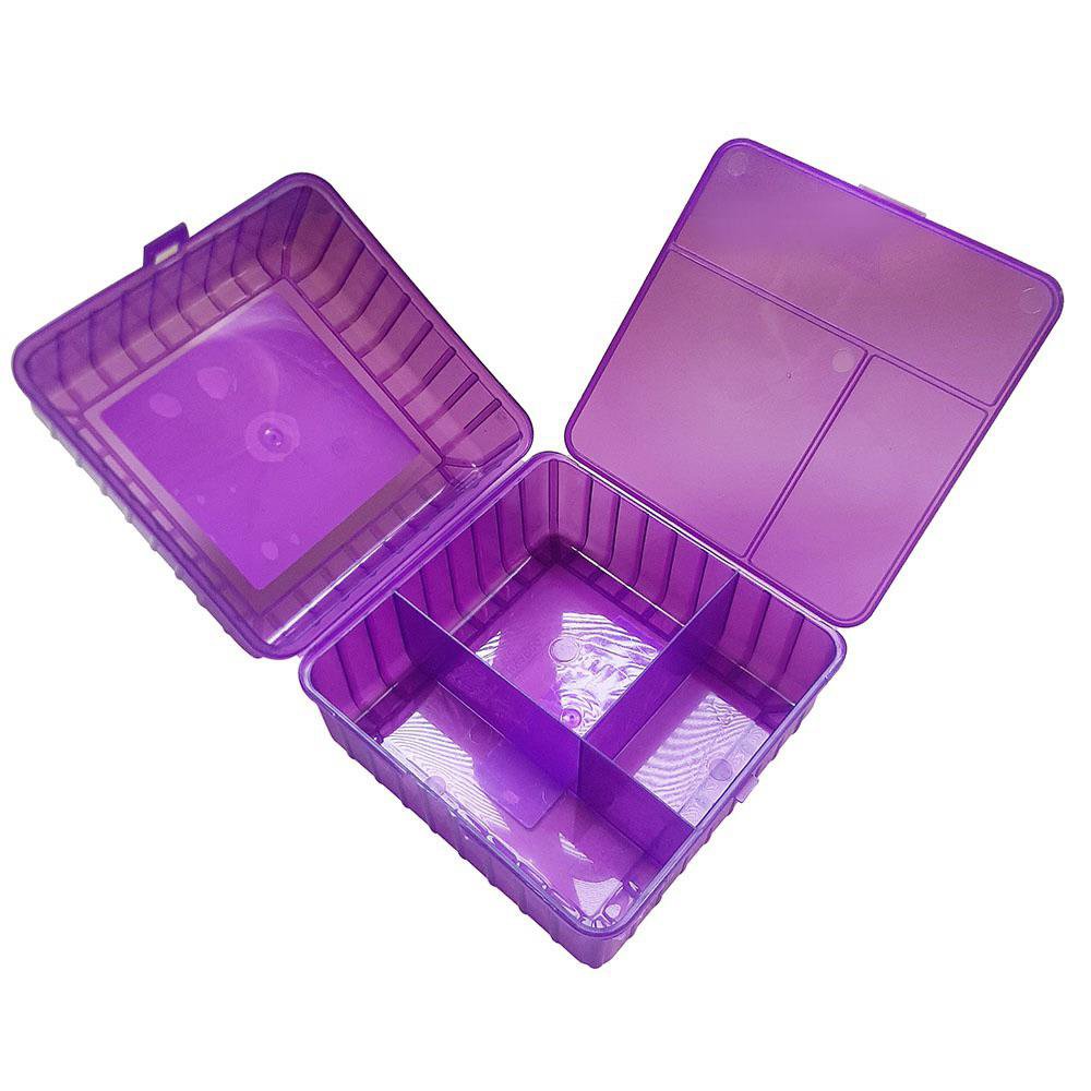 Contenedor para Alimentos con Divisiones Morado - Empresas Cemaco