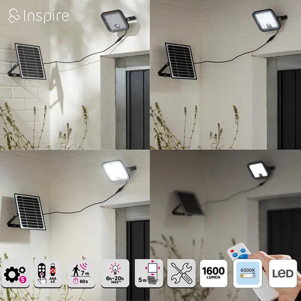 Lámpara de Exterior LED con Panel Solar y Sensor de Movimiento ...