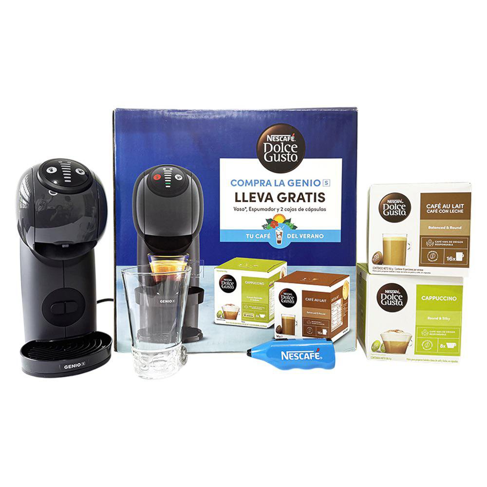 Kit de Cafetera Genios + 2 Cajas de Cápsulas - Empresas Cemaco