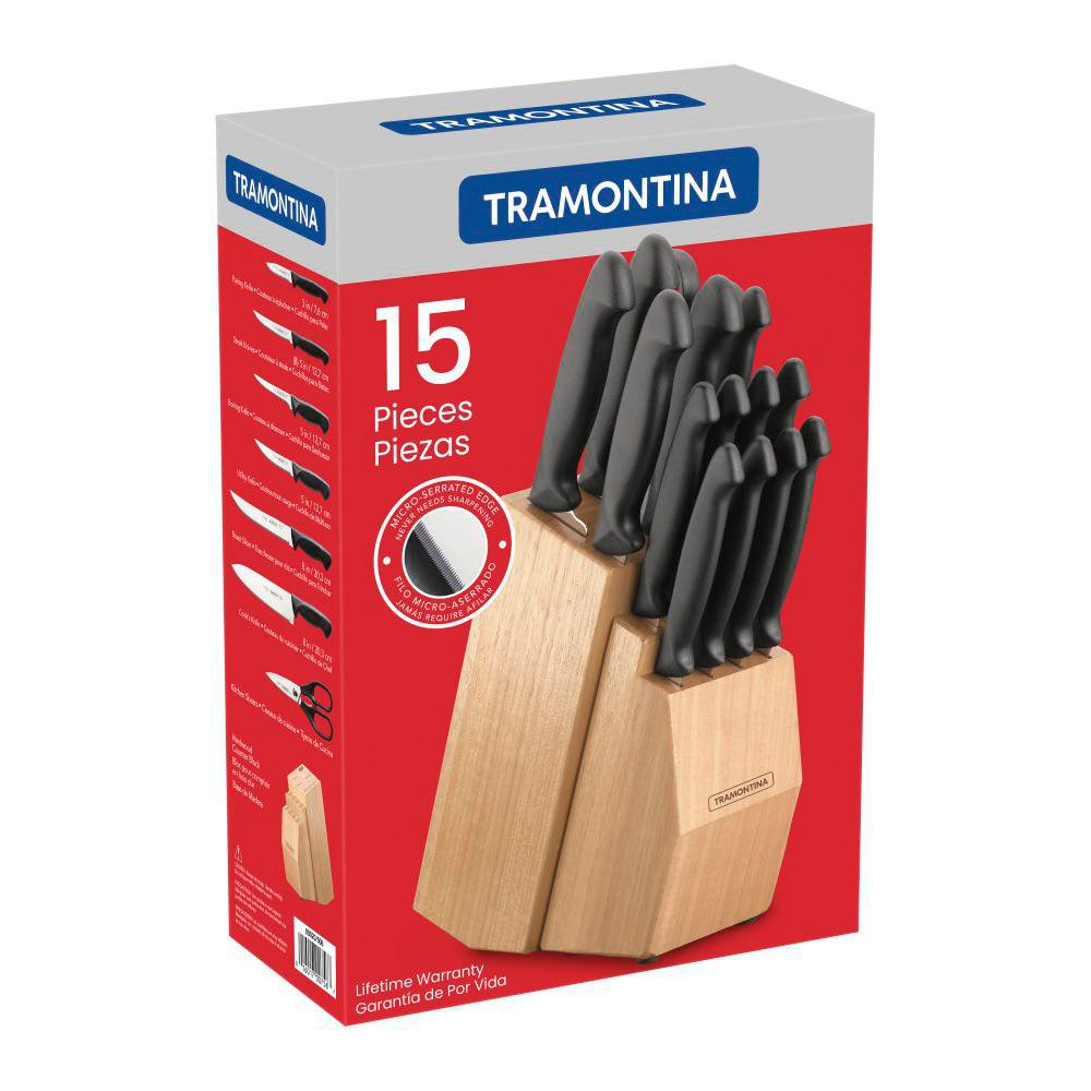 Set 15 Cuchillos con Block - Empresas Cemaco