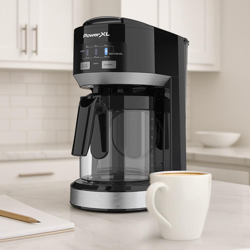 Cafetera Dual Brew Negra 14 Tazas - Empresas Cemaco