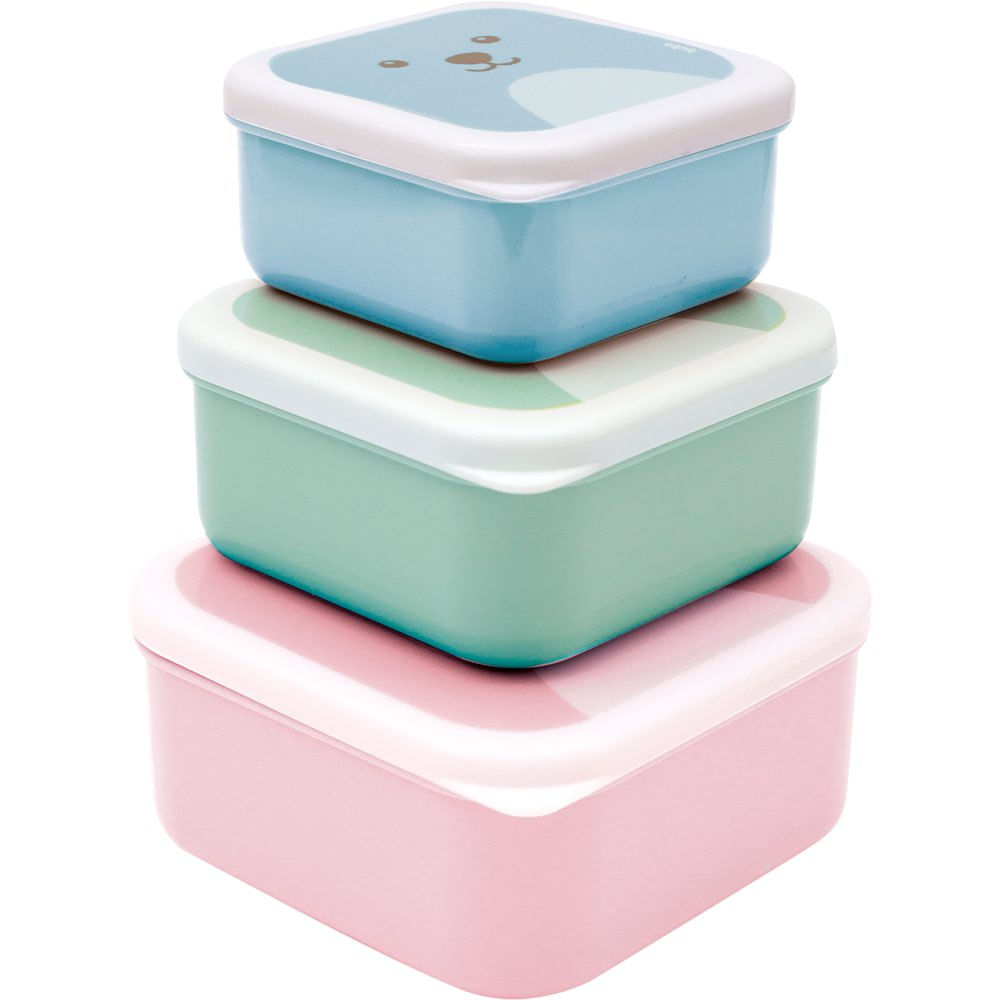 Recipientes para Almacenar Rosa 3 Pzas - Empresas Cemaco