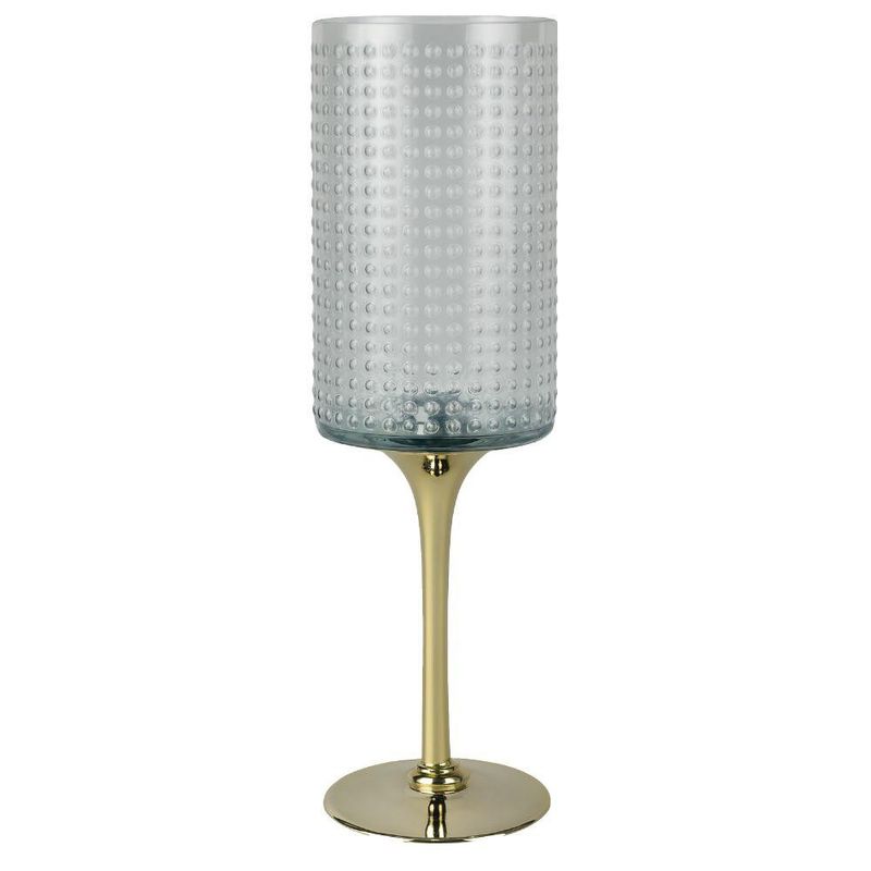 Candelero Tipo Copa con Base Dorada - Empresas Cemaco