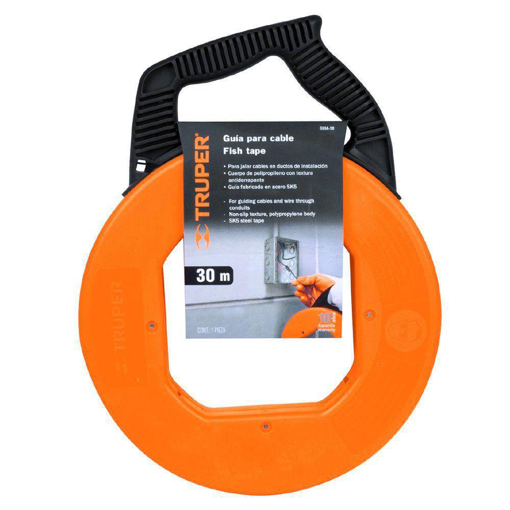 Guía Jalacables Profesional Truper 30 M SK5 Antiderrapante de 1/8 Plg y ...