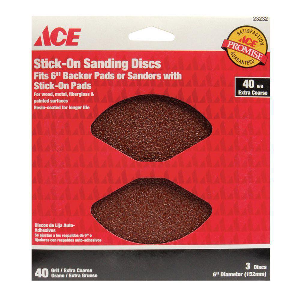 Lija Circular 6 Plg Grano 40 - Ace - Empresas Cemaco