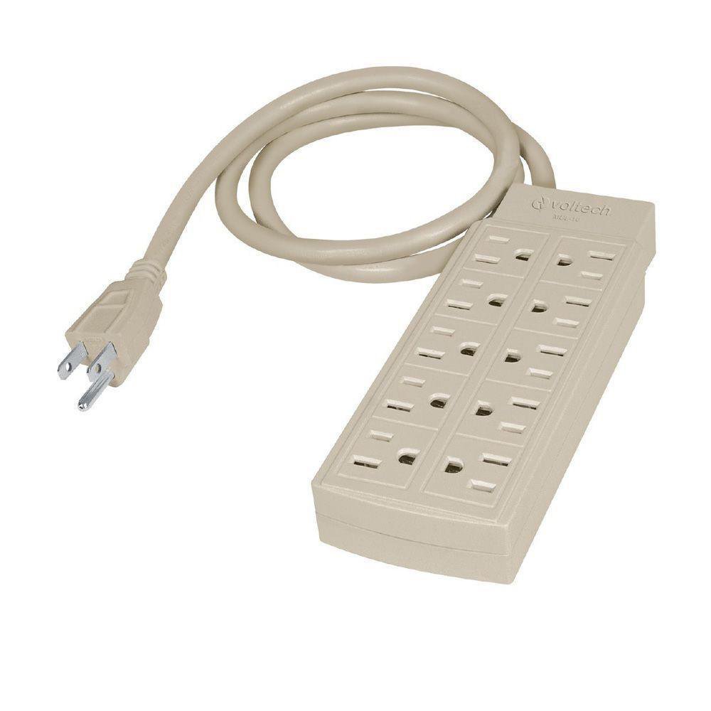 Regleta Aterrizada 10 Entradas - Voltech - Empresas Cemaco